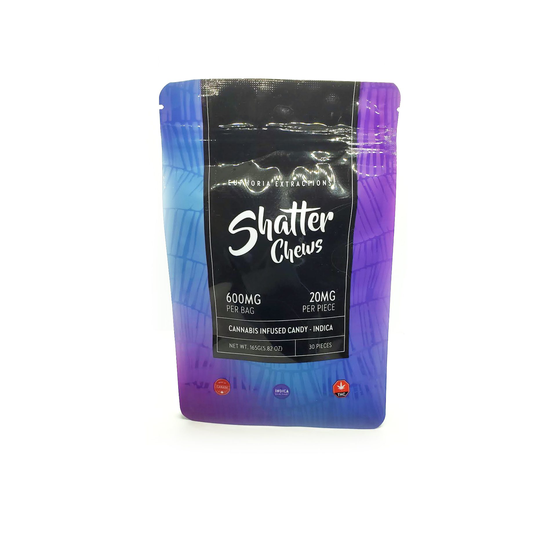 Buy Euphoria Shatter Chews - Indica Gummies (600mg THC) Online | Canada ...